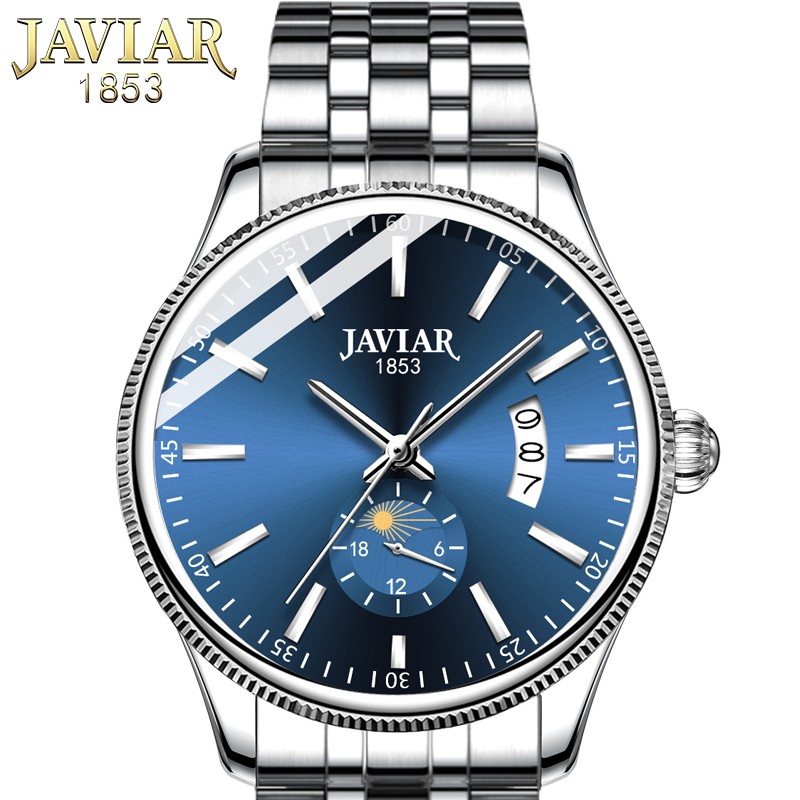 Đồng Hồ Nam JAVIAR JORDAN NHẬT BẢN Có lịch ngày - Chống Nước Tốt ...