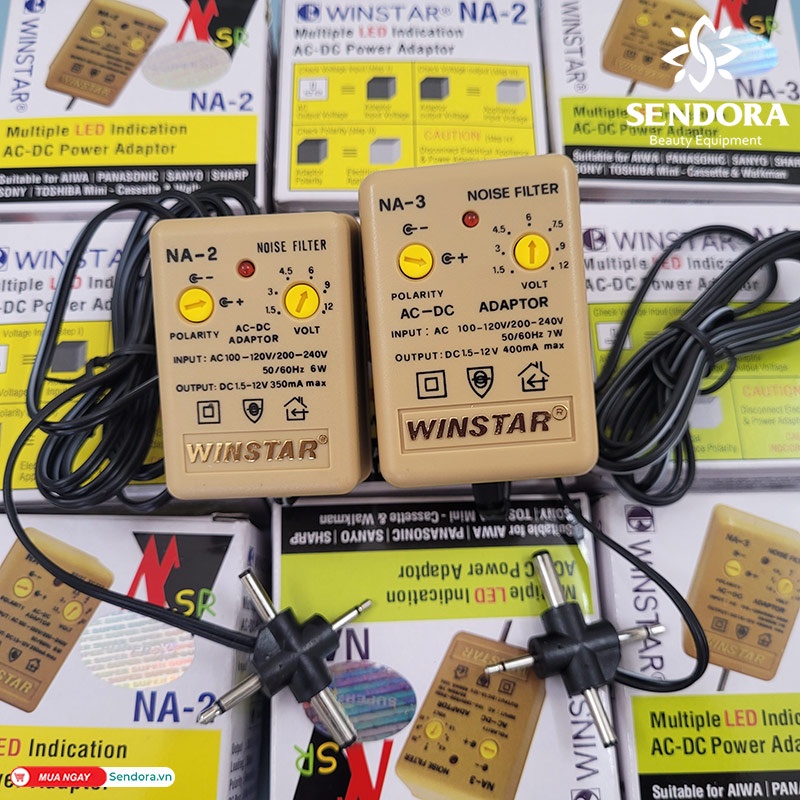 Cục nguồn ổn áp máy phun xăm đa năng Winstar NA-3, NA-2, Sạc Adapter ...