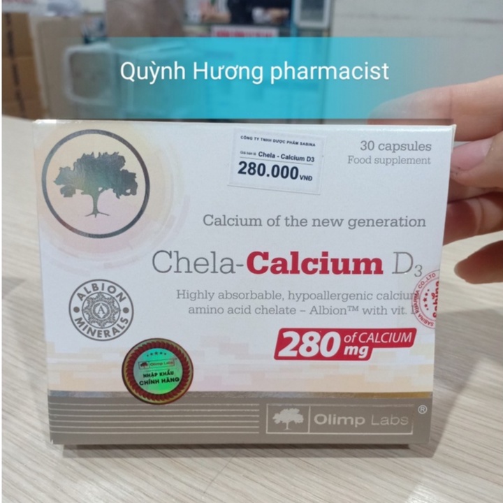 Viên uống CHELA CALCIUM D3 hộp 30 viên giúp bổ sung canxi cho mẹ bầu | Shopee Việt Nam