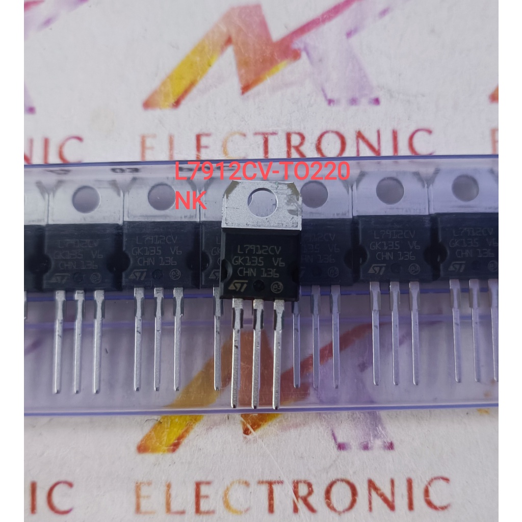 IC nguồn L7912CV 7912 TO-220 1.5A -12V Nhập khẩu chính hãng- mới ...