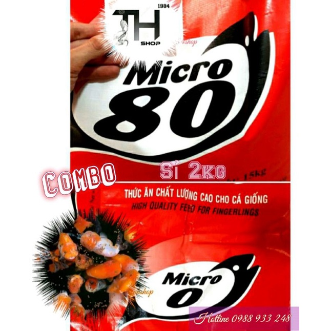 [Giá Sỉ] Combo 2kg cám Micro 80 dành Goldfish, Betta, Ranchu | Shopee ...
