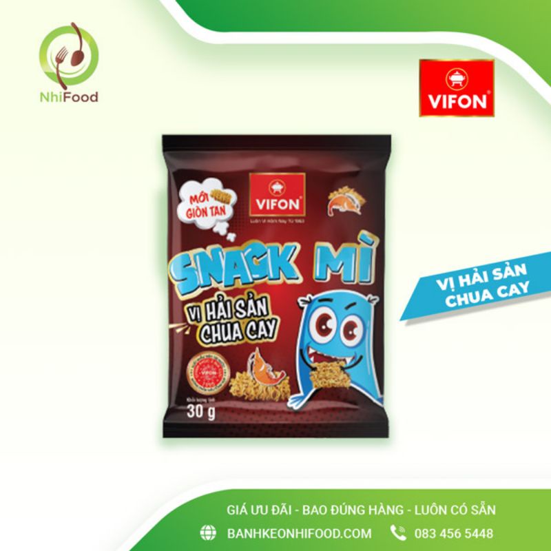 Snack Mì Gói Ăn Liền Vifon, Gói 30g, Gồm 5 Vị | Shopee Việt Nam