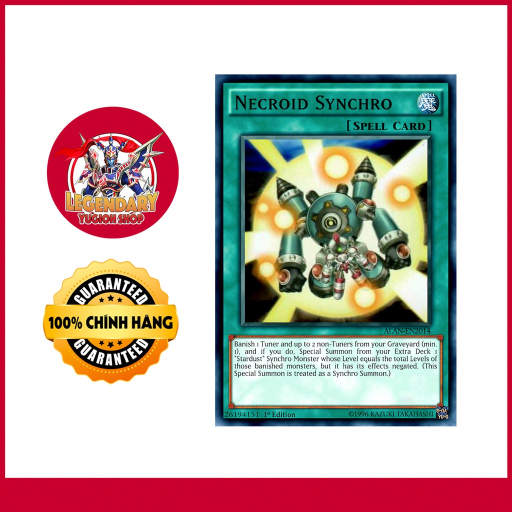 [Thẻ Bài Yugioh Chính Hãng] Necroid Synchro | Shopee Việt Nam