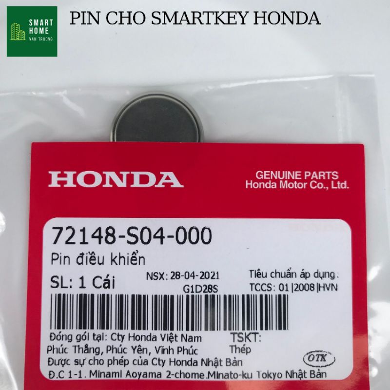 Pin Chìa Khoá Điều Khiển Smartkey Honda Remote SH, VISION, AIRBLADE ...