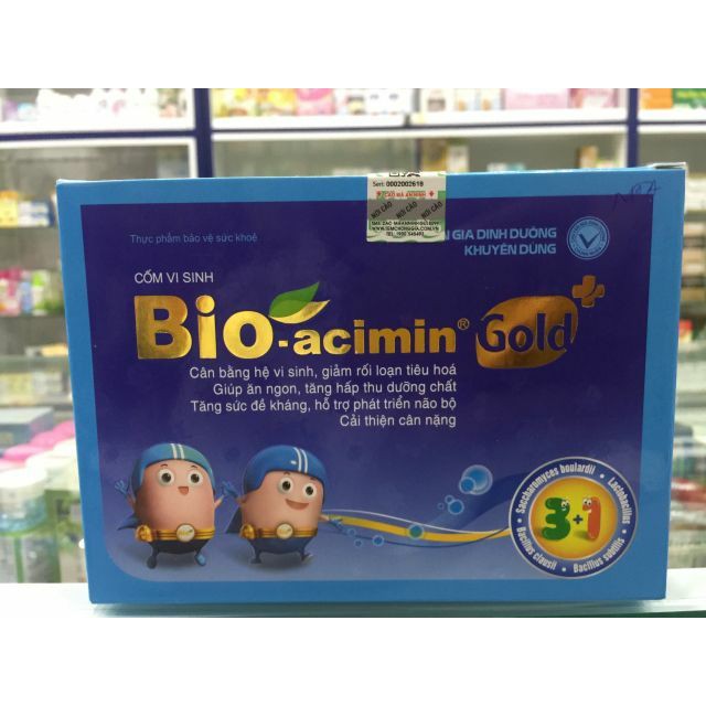 Cốm vi sinh Bio-Acimin Gold,Tiêu hóa khỏe - Trẻ lớn nhanh | Shopee Việt Nam