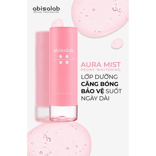 [ Mẫu mới] Xịt dưỡng căng bóng bảo vệ da Aura Mist Abisalab 60ml | Shopee Việt Nam