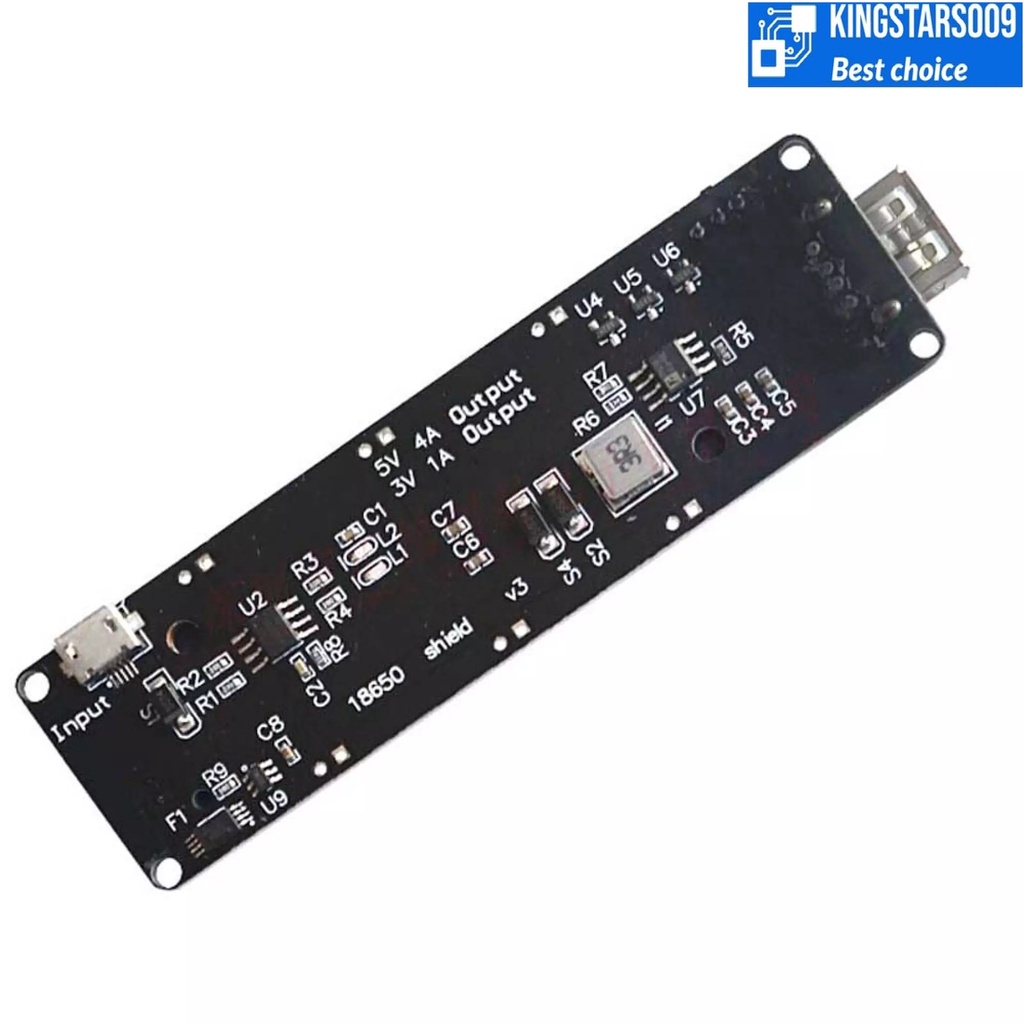 Mô đun Nguồn liên tục (UPS) 18650 wemos shield cho Arduino, Raspberry ...