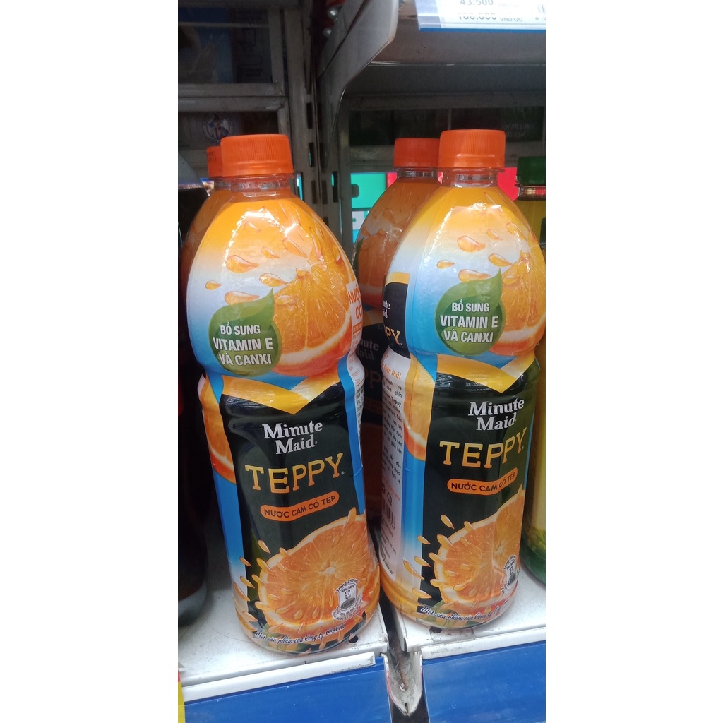 Nước cam ép Teppy chai 1l | Shopee Việt Nam
