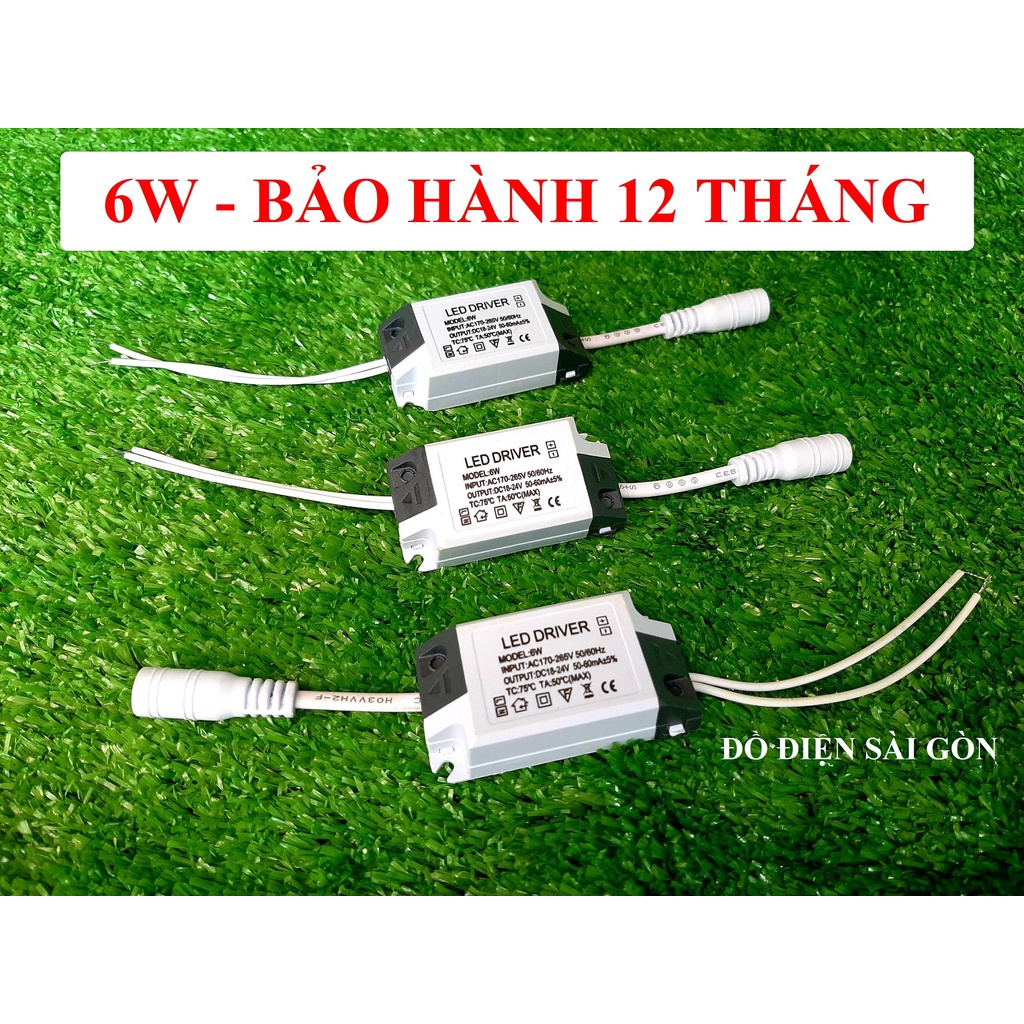 Tăng Phô Driver (Chấn Lưu) Đèn Led Ốp Trần Âm Trần 6W 7W Jack Tròn 1 ...