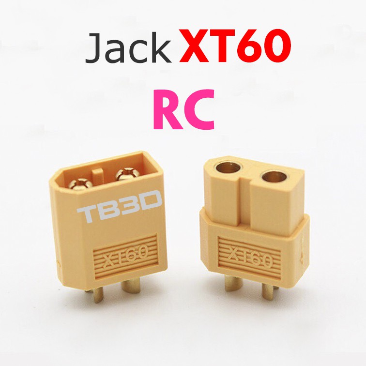 Jack XT60 chịu tải cao, jack chuối, jack kết nối, jack rc, jack chịu ...