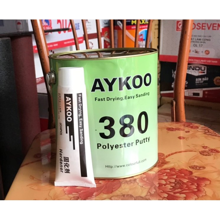 Bột bả matit 380 dùng bả ô tô, xe máy, đồ gỗ (4kg) | Shopee Việt Nam