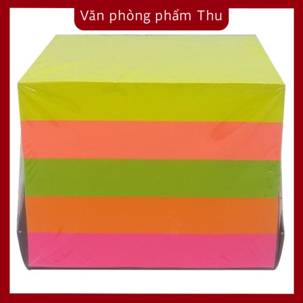 Giấy note 3x3 màu dạ quang Pgrand | Shopee Việt Nam