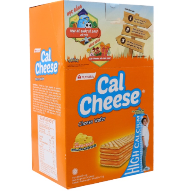 Bánh xốp phô mai Cal Cheese Mayora hộp 20 x 17g | Shopee Việt Nam