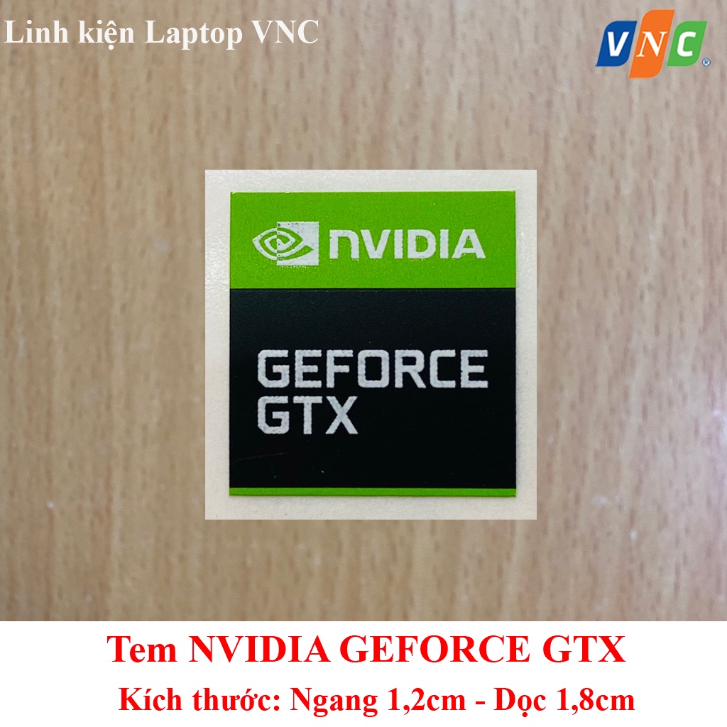 💥 Tem dán Sticker NVIDIA GEFORCE GTX Đen Xanh Thay Tem Máy Tính - Tem ...