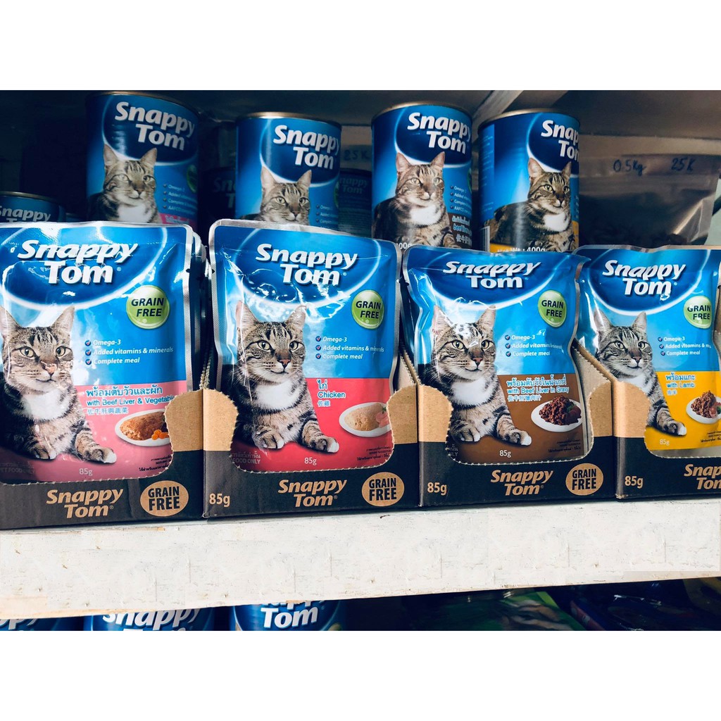Pate mèo Snappy Tom gói 85g | Shopee Việt Nam