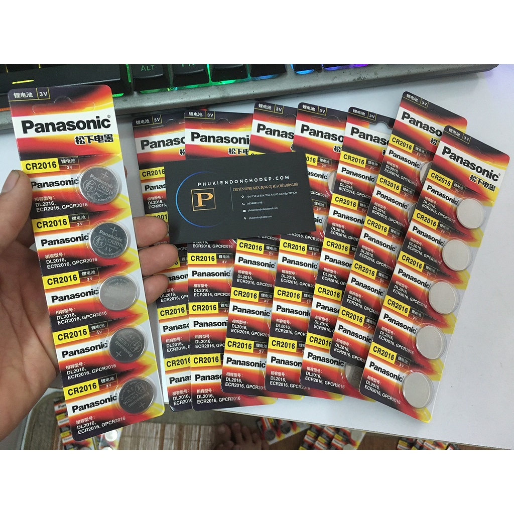 [Vỉ 5 Viên] Pin CR2016 Panasonic Pin 3V Lithium Made in Indonesia ...