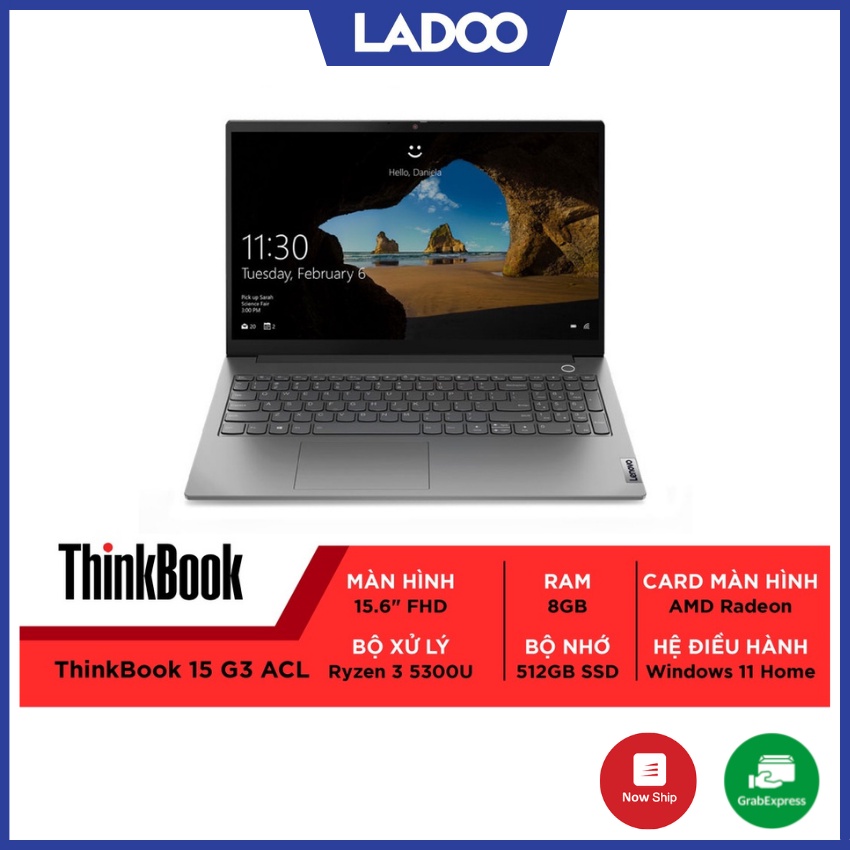 Laptop Lenovo ThinkBook 15 21A400CHVN R3-5300U|8GB|512GB|AMD Radeon|15. ...