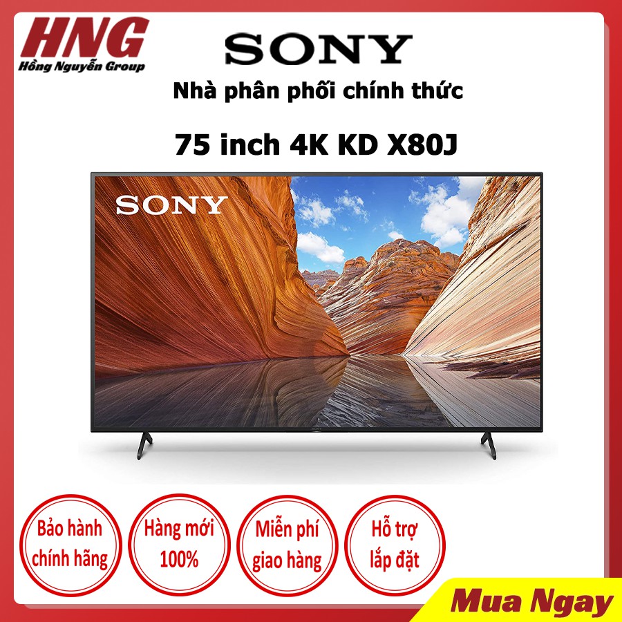 Android Tivi Sony Bravia 4K 75 inch KD-75X80J (2021) - Bảo hành chính ...