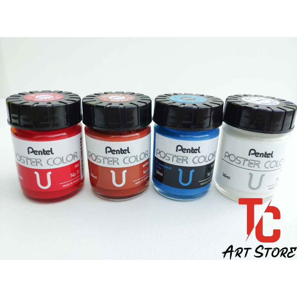 Màu Poster Color Pentel Bán Lẻ Hũ 30ml – Hàng Chính Hãng | Shopee Việt Nam