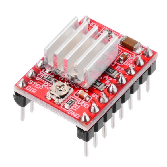 Driver Step Motor A4988 - Driver điều khiển động cơ bước (kèm tản nhiệt ...