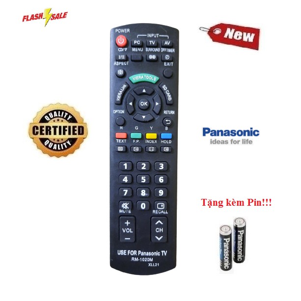 Remote Điều khiển tivi Panasonic RM-1020M LED/LCD/Smart TV- Hàng mới có ...