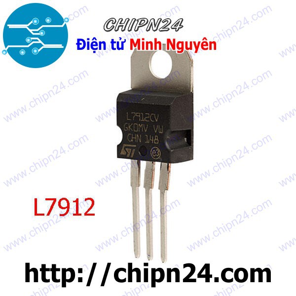 [3 CON] (DIP) IC L7912CV TO-220 (L7912 7912 Ổn áp âm 12V) | Shopee Việt Nam