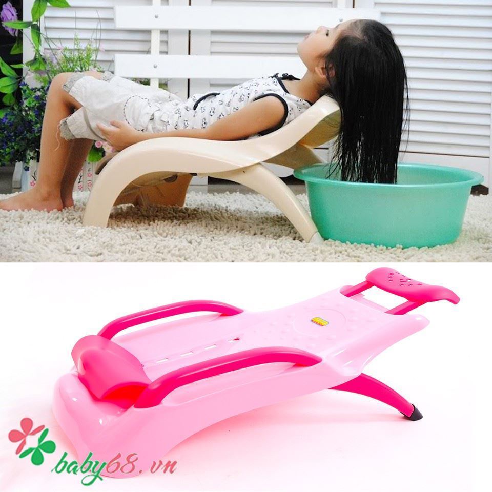 Ghế Gội Đầu Cho Bé Có Tấm Lót Đỡ Gáy Bé Không Bị Mỏ (Có Tay Nắm ...