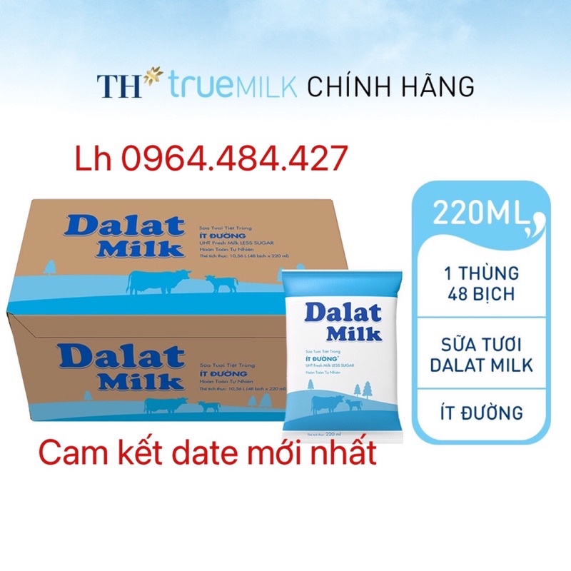 DalatMilk ít đường 220ml | Shopee Việt Nam