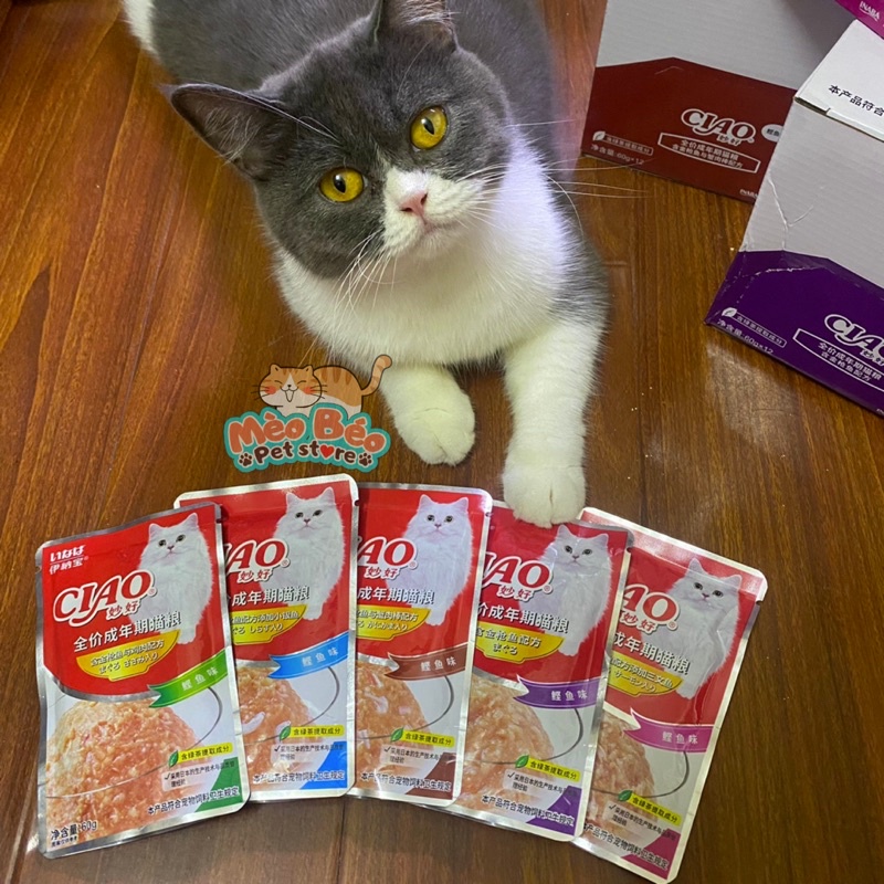 Pate cho mèo CIAO thơm ngon nhiều dinh dưỡng đầy đủ vị - 60gr | Shopee Việt Nam