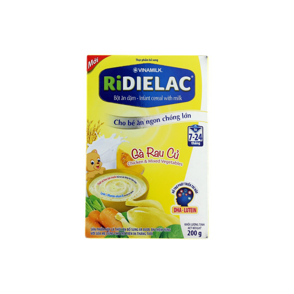Bột Ăn Dặm Vinamilk Ridielac Gold Gà Rau Củ Hộp 200g | Shopee Việt Nam