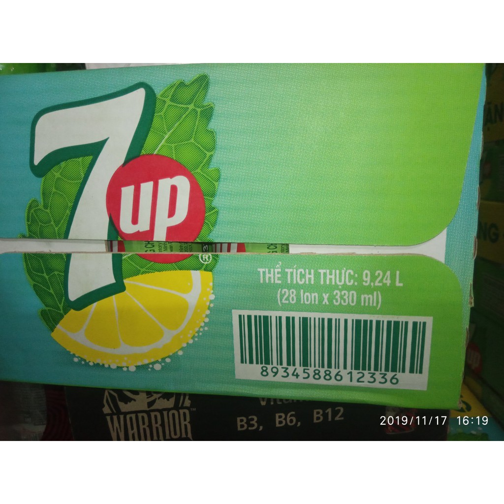 Thùng 24 lon nước giải khát 7 Up hương chanh 245ml | Shopee Việt Nam