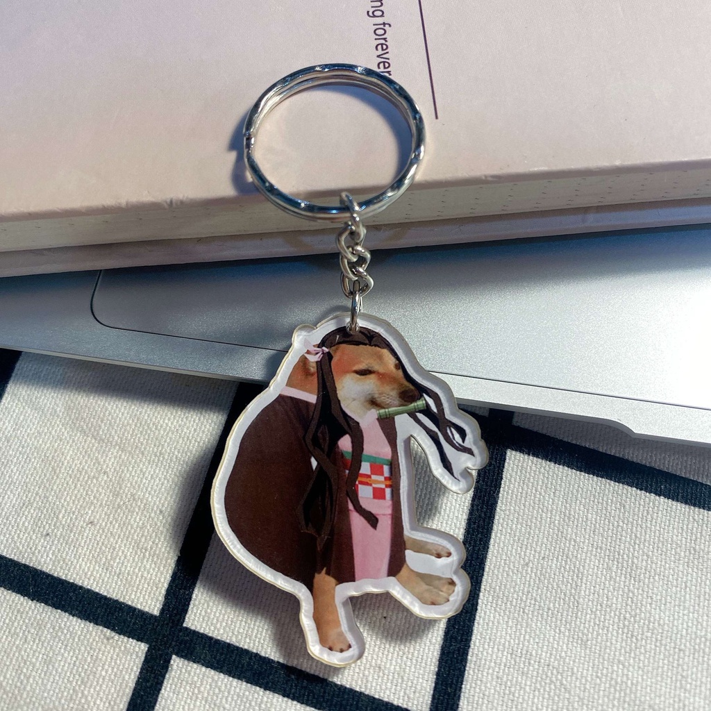 Móc khóa cheems meme shiba inu phong cách hài hước nhiều nhân vật treo ...