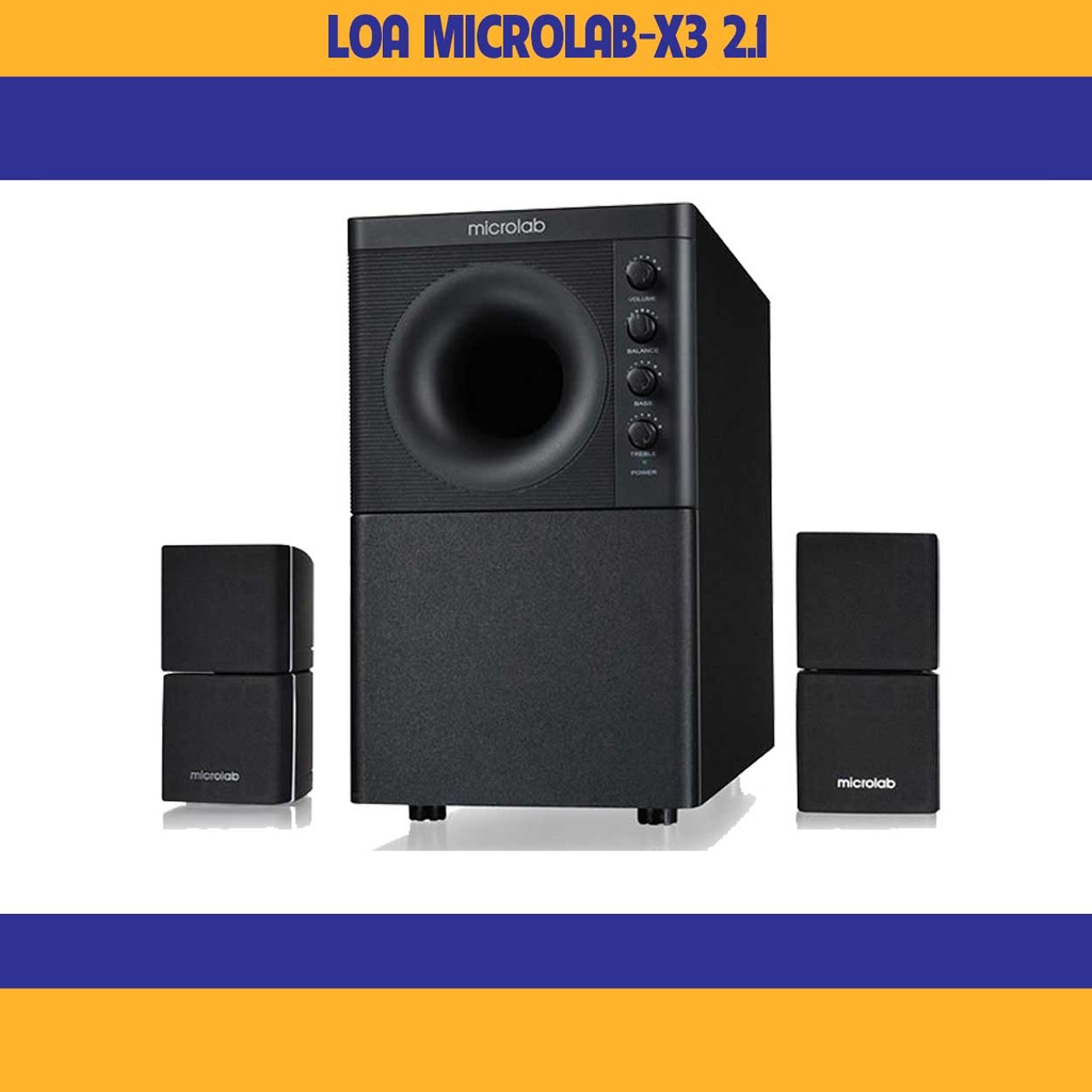 Loa Vi Tính Microlab X-3 2.1 - Hàng Chính Hãng | Shopee Việt Nam