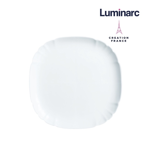 Bộ 6 Đĩa Thuỷ Tinh Luminarc Lotusia Trắng 23cm- LULON3620 | Shopee Việt Nam