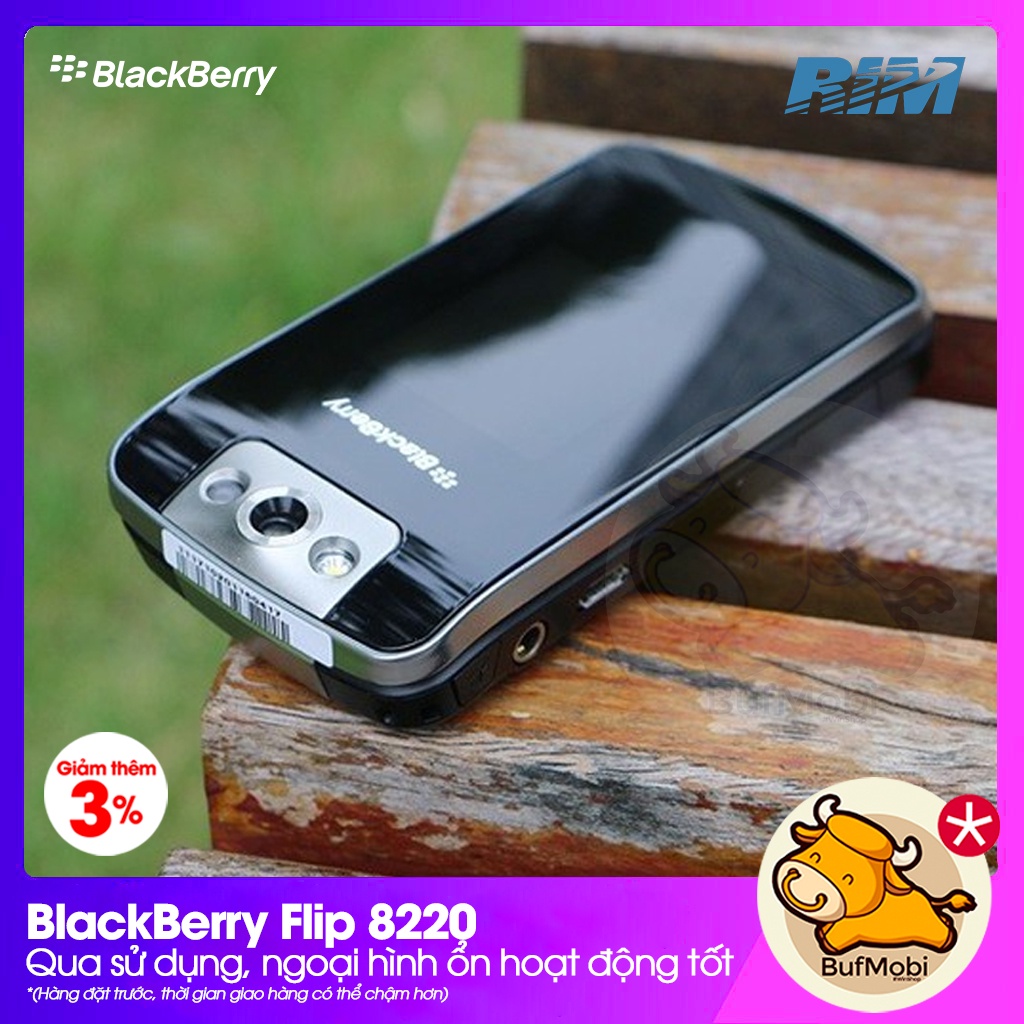 BlackBerry 8220 Flip hoạt động ổn định, đầy đủ chức năng, zin nguyên bản | Shopee Việt Nam