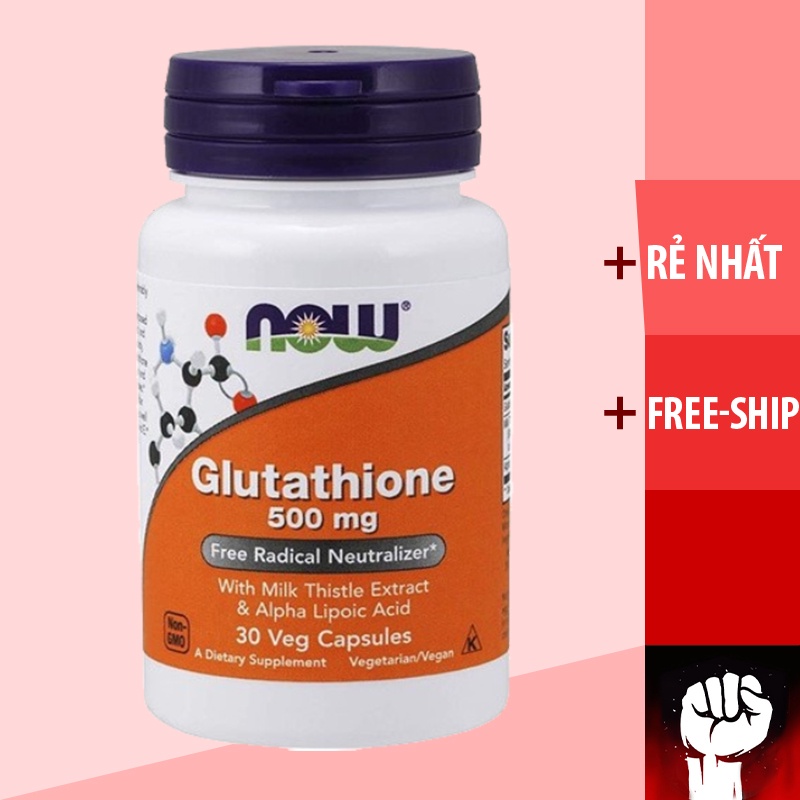 TRẮNG DA NỘI SINH | Now Glutathione with Milk Thistle Extract & Alpha ...