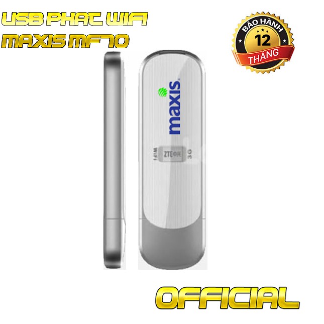 USB Phát Wifi 3G 4G Maxis MF70 Thiết kế nhỏ gọn phát wifi dễ dàng với ...