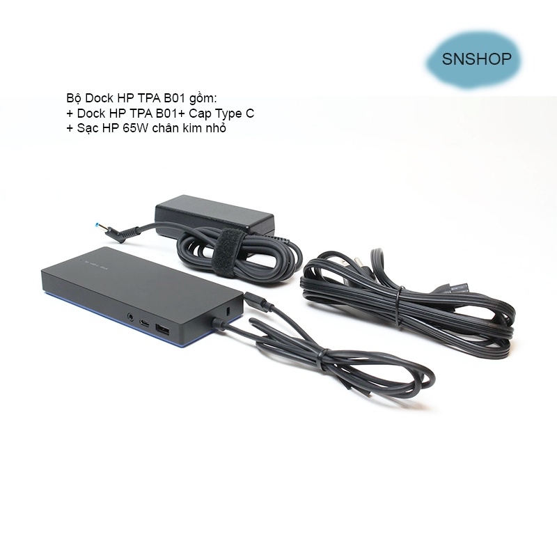 DOCK HP TPA-B01 Bộ chuyển đổi USB-C HP Elite Kèm Sạc 65W Mở Rộng Cổng Kết Nối, Xuất Màn Hình Cho ...