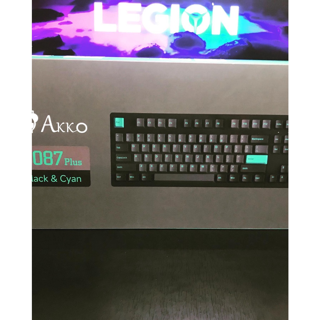 Bàn phím cơ AKKO 3098B Multi-modes Black & Cyan | Shopee Việt Nam