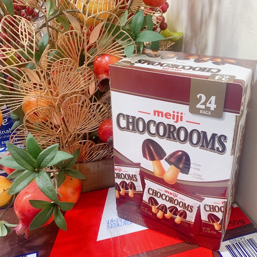 BÁNH NẤM CHOCOROOMS MEIJI NHẬT 510G | Shopee Việt Nam