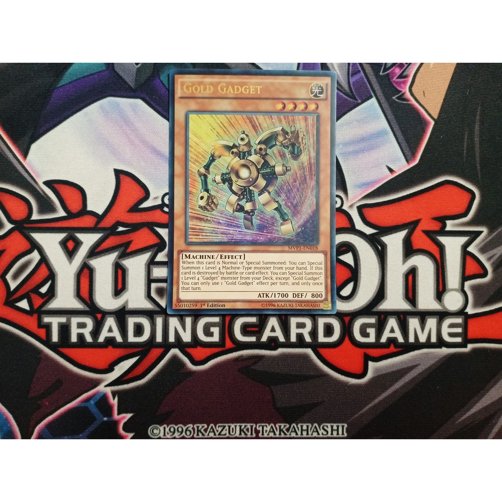 Thẻ bài Yugioh chính hãng Gold Gadget - MVP1-EN018 - Ultra Rare 1st ...