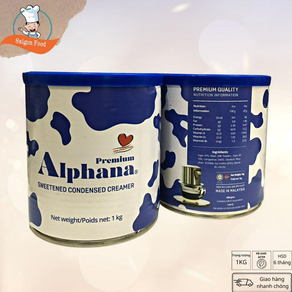 Sữa đặc Premium Alphana nhập khẩu Malaysia lon 1KG | Shopee Việt Nam