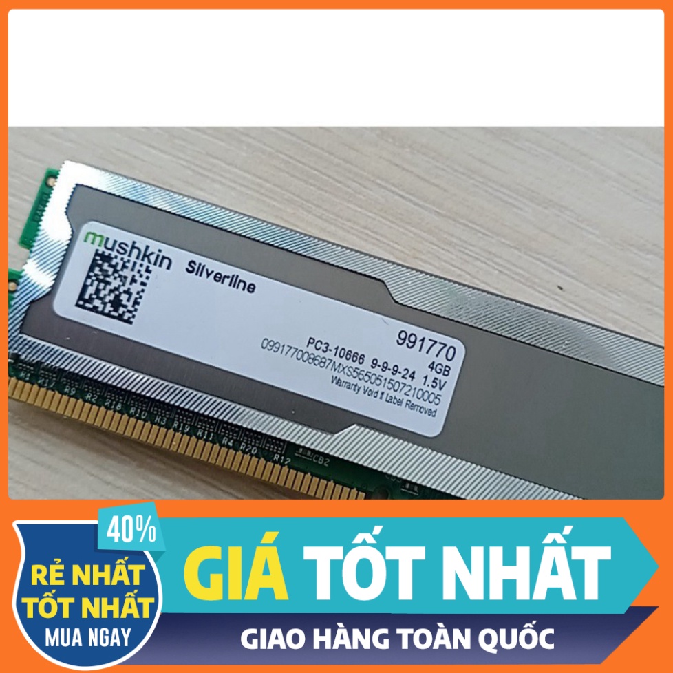 SIÊU BÃO ĐỔ BỘ RAM PC DDR3 4GB BUS 1333 hoặc 1600, RAM BỘ HIỆU MUSHKIN ...