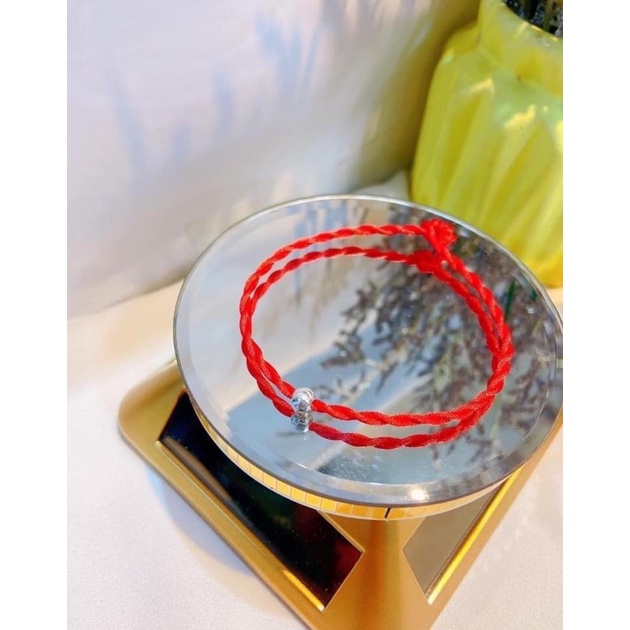 dây chỉ đỏ mix bi bạc | Shopee Việt Nam