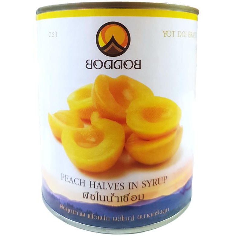 Đào Lon Ngâm Thái Lan Boddob 820g | Shopee Việt Nam