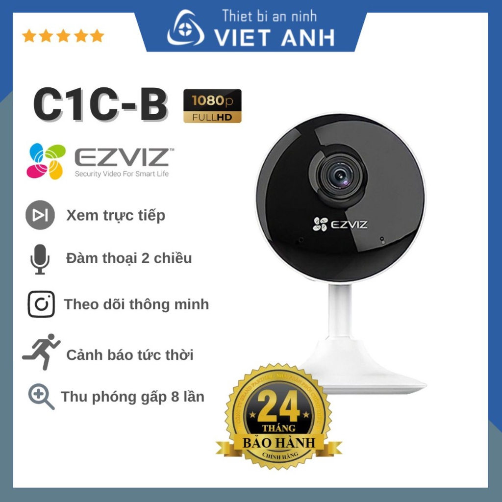 Camera mini wifi Ezviz C1C-B 1080P 2MP không dây nghe âm thanh 2 chiều ...
