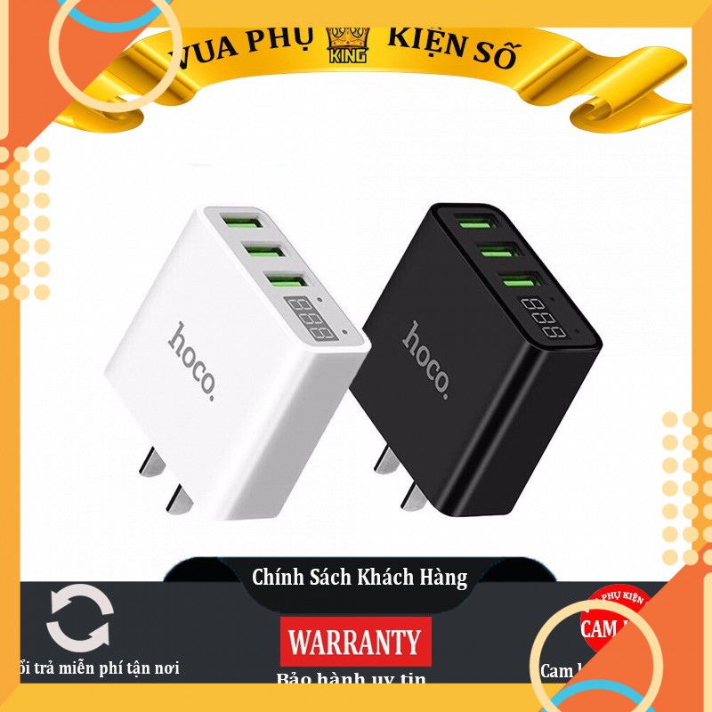 Cốc Sạc Nhanh Hoco C15 3 USB - Màn Hình LCD Giá Rẻ - Củ sạc Chính hãng ...
