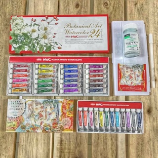 [Set tuýp 5ml ]Màu nước Holbein Artist Watercolor Nhật Bản Natsuki ...