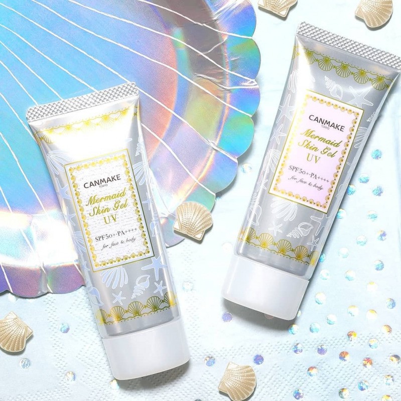 Kem lót chống nắng Canmake Mermaid Skin Gel UV SPF50/PA++++ Nhật - Gel dưỡng chống nắng lên tone ...