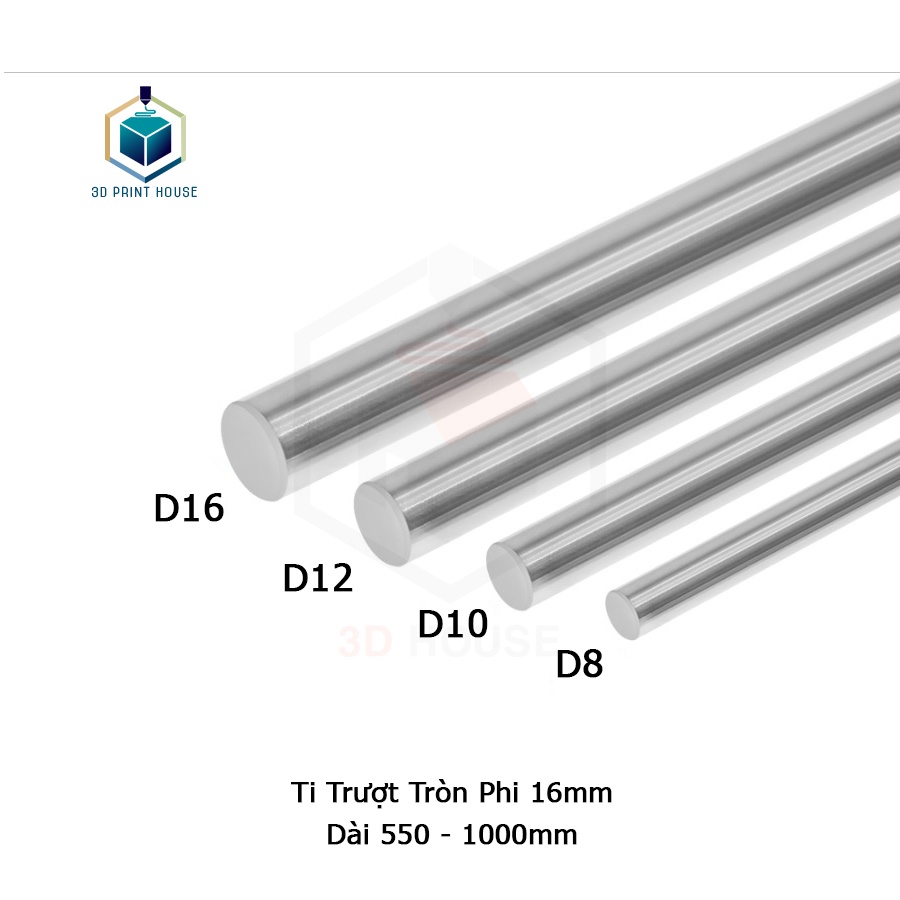 Ti Trượt Tròn Mạ Crom Phi 16 dài 550 - 1000mm | Shopee Việt Nam